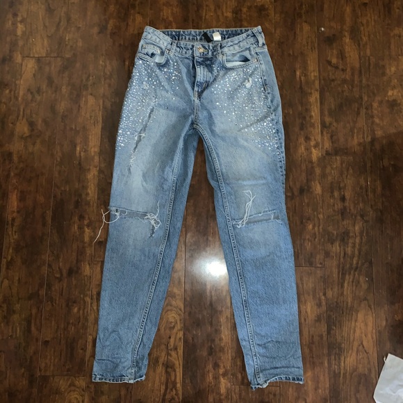 Divided | Jeans | Divided Rhinestone Denim Jeans | Poshmark